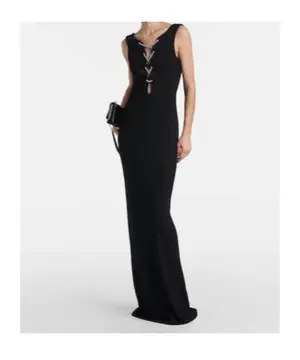 Givenchy Embellished Cutout Jersey Gown
