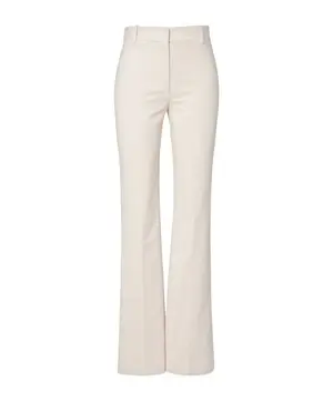 NILI LOTAN Corette High-waisted Casual Pants - White