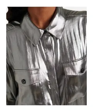 SELF-PORTRAIT Metallic Shirt
