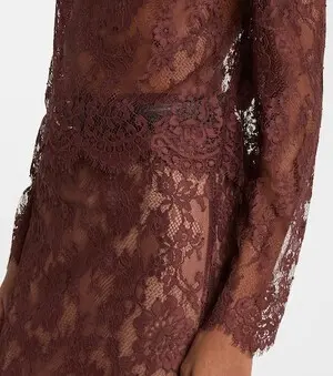 SELF-PORTRAIT Embellished Lace Top