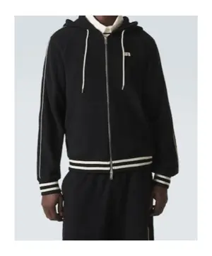 WALES BONNER Prince Cotton-blend Terry Hoodie