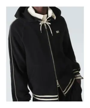 WALES BONNER Prince Cotton-blend Terry Hoodie