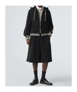 WALES BONNER Prince Cotton-blend Terry Hoodie