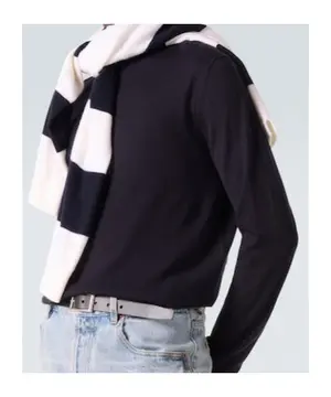 ALLUDE Crew Neck Knit Sweater