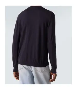 ALLUDE Crew Neck Knit Sweater