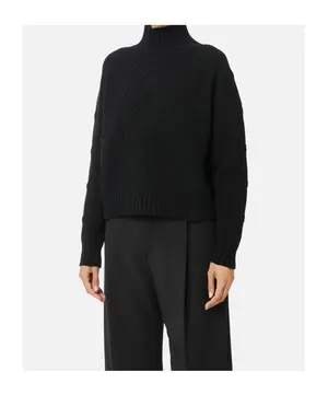 Elisabetta Franchi Logo-patch High-neck Jumper