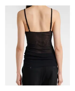 Victoria Beckham Knitted Cotton-blend Camisole