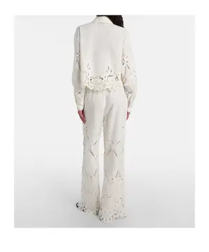 Veronica Beard Hollow-out Casual Pants