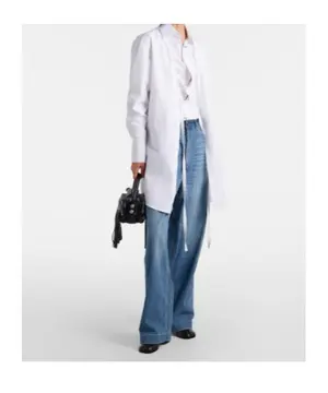 MAISON MARGIELA Distressed Wide-leg Jeans