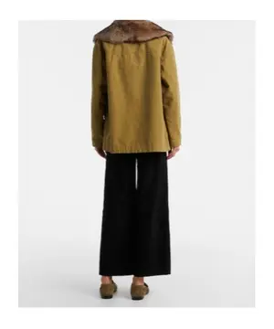 Stouls Lilou Cropped Suede Wide-leg Pants
