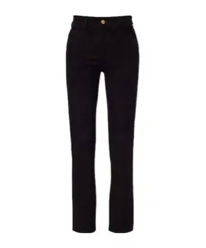 BLAZÉ MILANO Viva Paso Suede Straight-leg Trousers