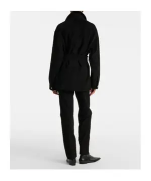 BLAZÉ MILANO Viva Paso Suede Straight-leg Trousers
