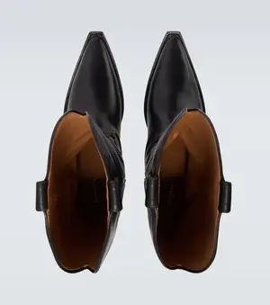 MAISON MARGIELA Heel-less Leather Cowboy Boots