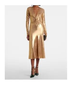 Roberto Cavalli Embellished Snake-print Midi Dress