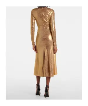 Roberto Cavalli Embellished Snake-print Midi Dress