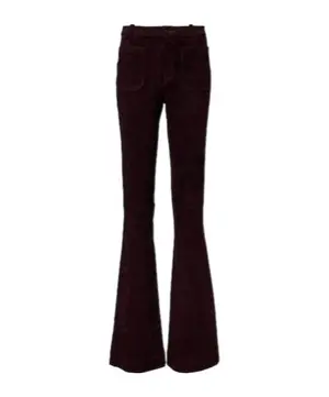 Stouls Laurent Suede Flared Pants - Black