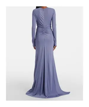 Christopher Esber Quartz-trimmed Draped Gown
