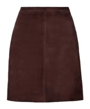 Stouls Lucie 22 Suede Miniskirt - Black
