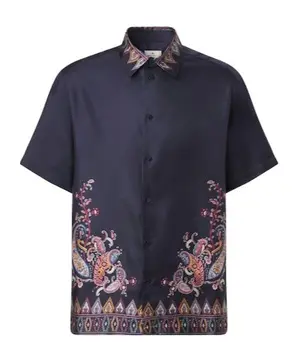 Etro Paisley Silk Shirt - Black