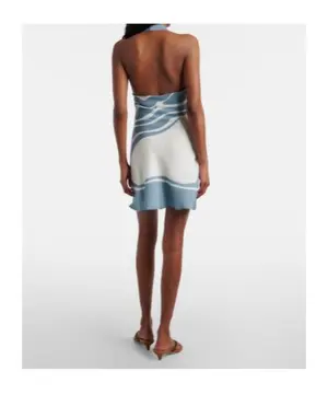 SIR. Lilou Halterneck Silk Minidress
