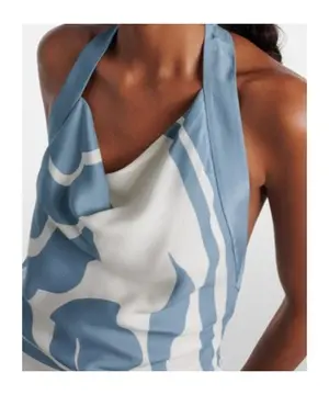 SIR. Lilou Halterneck Silk Minidress
