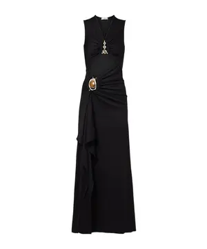 Christopher Esber Droplet Crystal Cutout Embellished Maxi Dress - Black