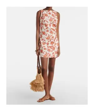 SIR. Chloe Floral Linen-blend Minidress