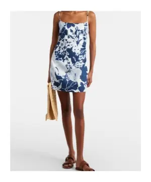 SIR. Paradiso Floral Linen Minidress