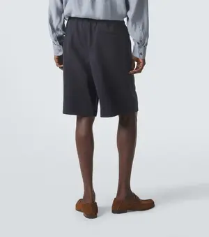 Giorgio Armani Linen Canvas Bermuda Shorts