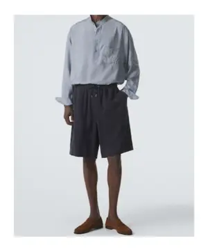 Giorgio Armani Linen Canvas Bermuda Shorts