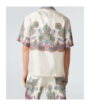 Etro Paisley Silk Twill Bowling Shirt