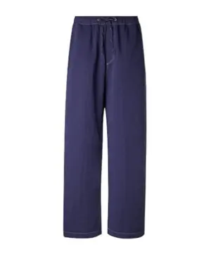 Studio Nicholson Sonny Cotton And Linen Wide-leg Pants - Blue