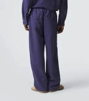 Studio Nicholson Sonny Cotton And Linen Wide-leg Pants