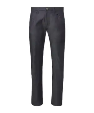 Giorgio Armani Cotton And Silk-blend Straight Jeans - Black