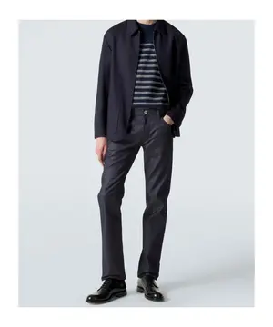 Giorgio Armani Cotton And Silk-blend Straight Jeans