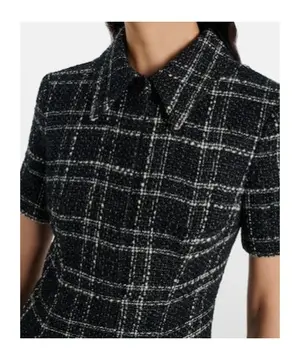 EMILIA WICKSTEAD Jody Checked Midi Dress
