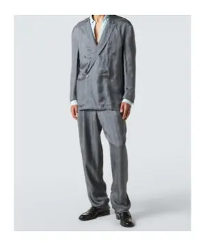 Giorgio Armani Pleated Printed Tapered Pants