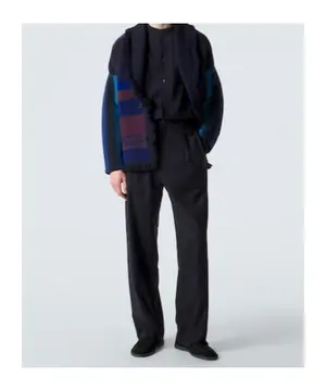 Giorgio Armani X Alanui Wool Straight-leg Pants