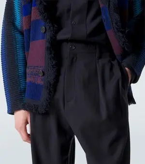 Giorgio Armani X Alanui Wool Straight-leg Pants