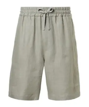 LARDINI Linen Shorts - Gray