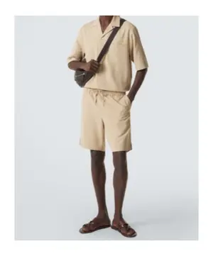 Le Kasha Pure Silk Drawstring Shorts