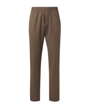 Sunspel Cotton And Linen Straight Pants - Brown