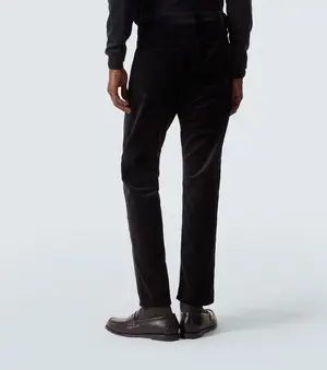 Ralph Lauren Mid-rise Cotton Velvet Slim Pants