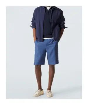 Canali Linen Bermuda Shorts