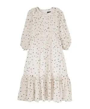 Monnalisa Printed Dress - White