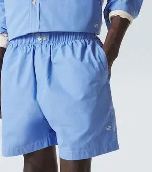 WALES BONNER Sunday Cotton Shorts