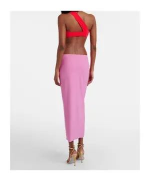 Roberto Cavalli Cutout One-shoulder Midi Dress
