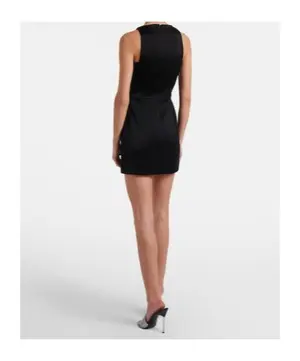 David Koma Embellished Floral Satin Mini Dress
