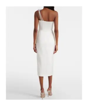 David Koma Floral-applique Bustier Dress