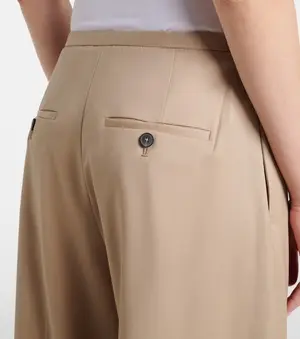 RÓHE Pleated Virgin Wool Wide-leg Pants